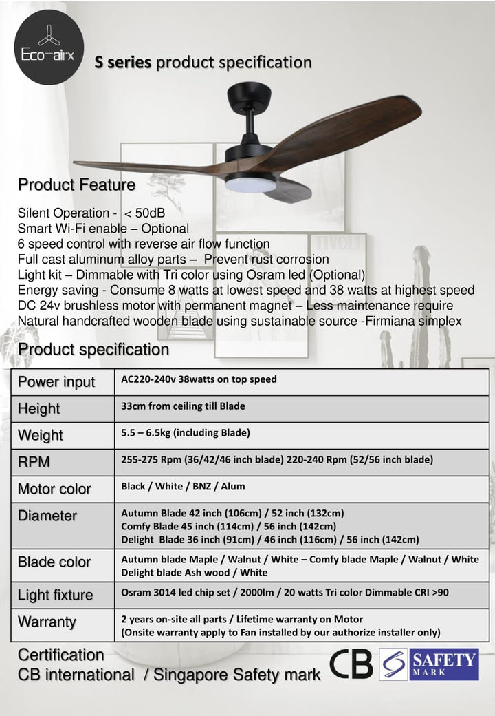 36 Inch Ceiling Fan Replacement Blades | Shelly Lighting
